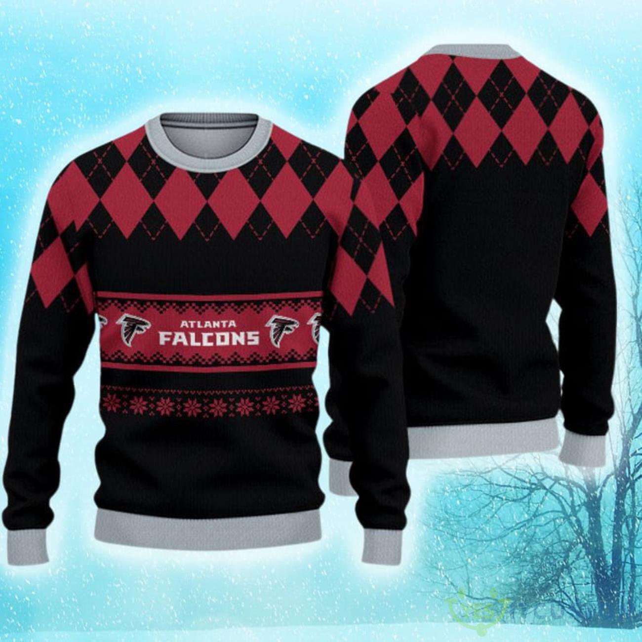 Atlanta Falcons Christmas Caro Pattern Limited Edition Ugly Sweater ...