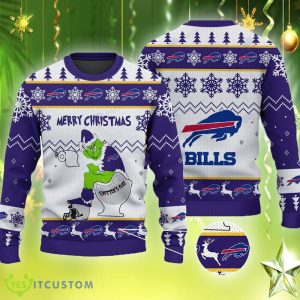 Buffalo Bills Grinch Shitter's Full Toilet Knitted Christmas Purple ...