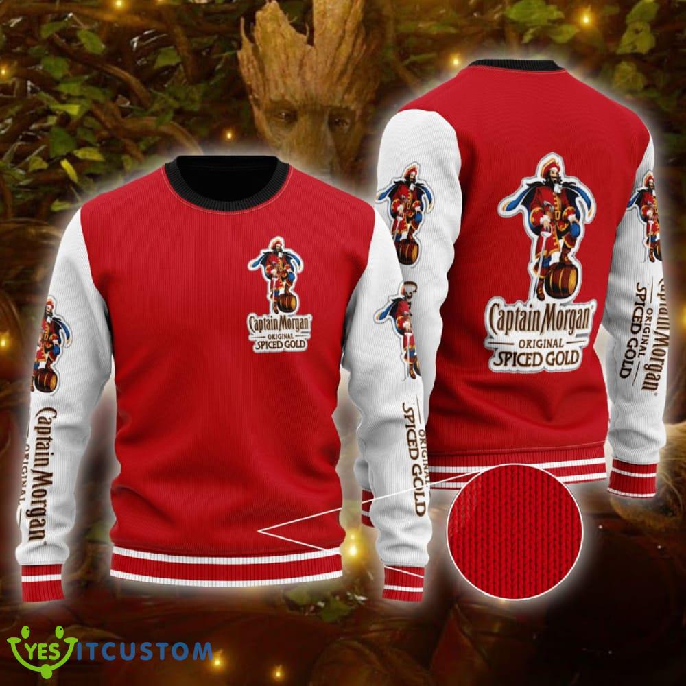 Captain Morgan Big Logo New Brand Christmas Knitted Sweater AOP ...