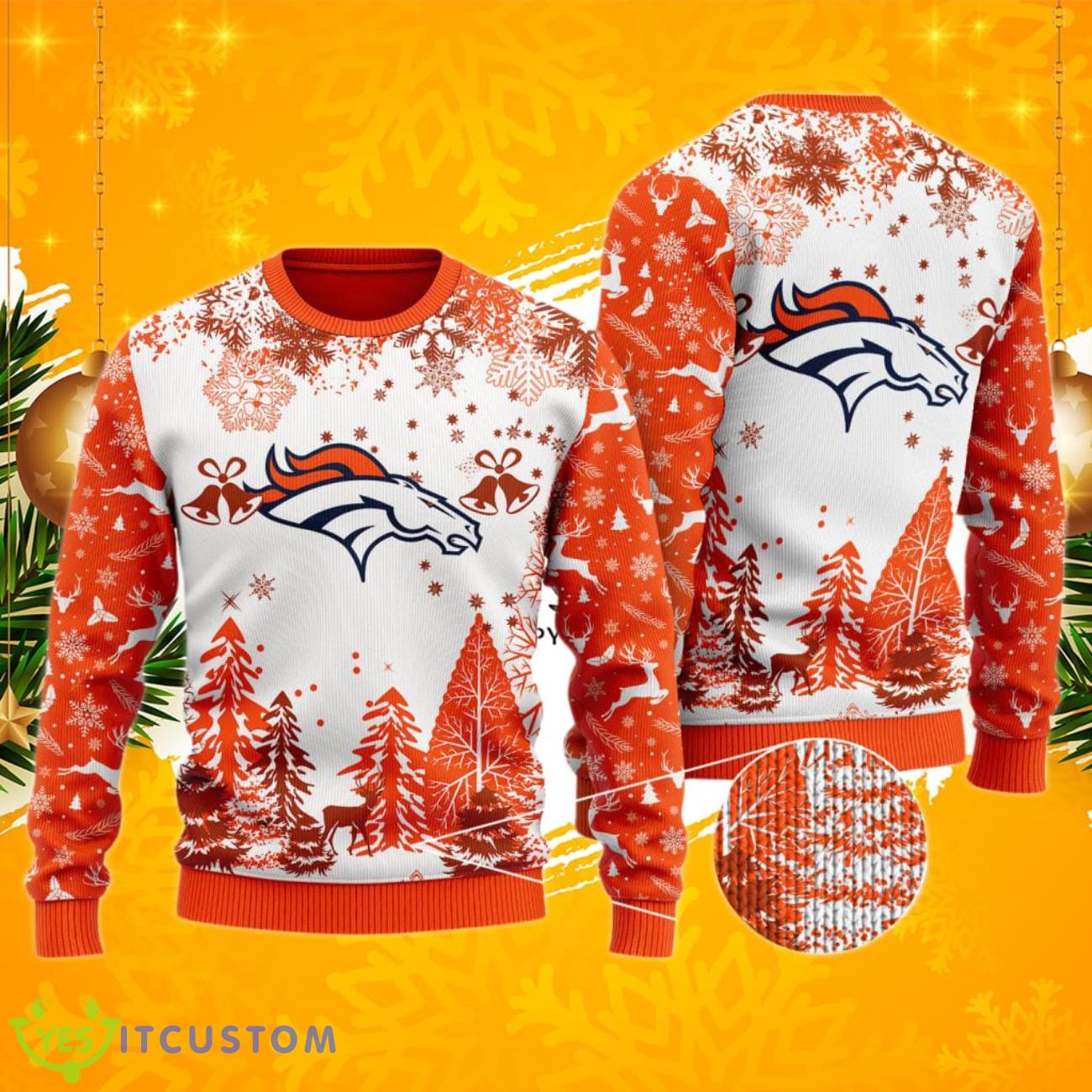 Denver Broncos Ugly Christmas Sweater Perfect For Every Fan - YesItCustom