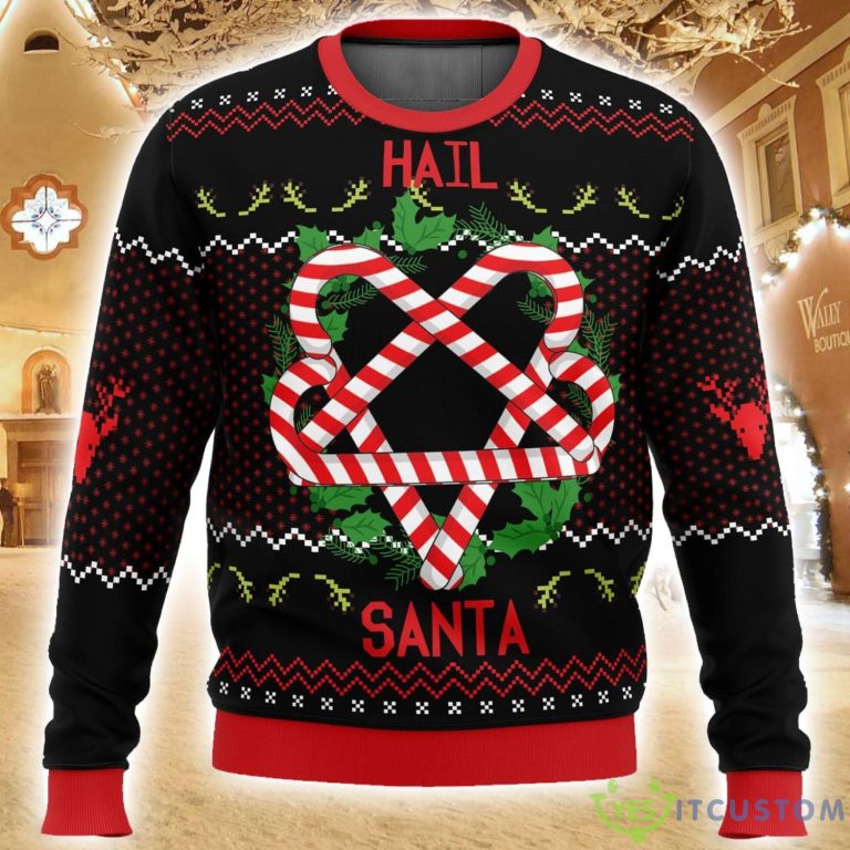 Hail Santa Ugly Christmas Sweater Christmas Gift For Family - YesItCustom