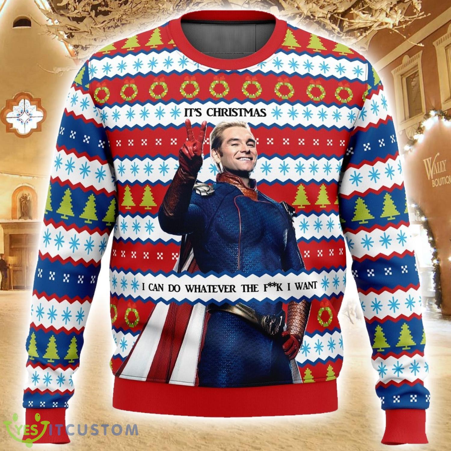 Homelander The Boys 3D Ugly Christmas Sweater Christmas Gift Holiday ...