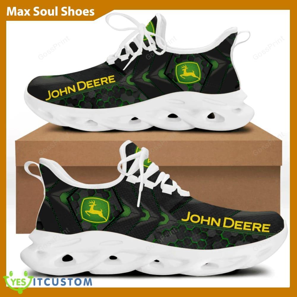 JOHN DEERE Trucks Farming Logo Chunky Sneakers Unique Max Soul Shoes ...