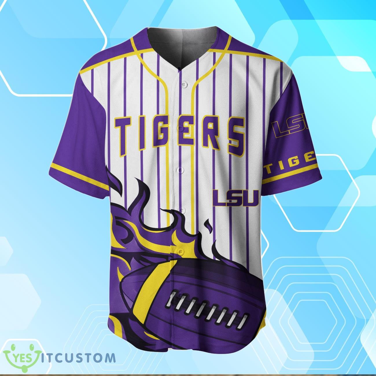LSU Tigers BaseBall Jersey Custom Number And Name - YesItCustom