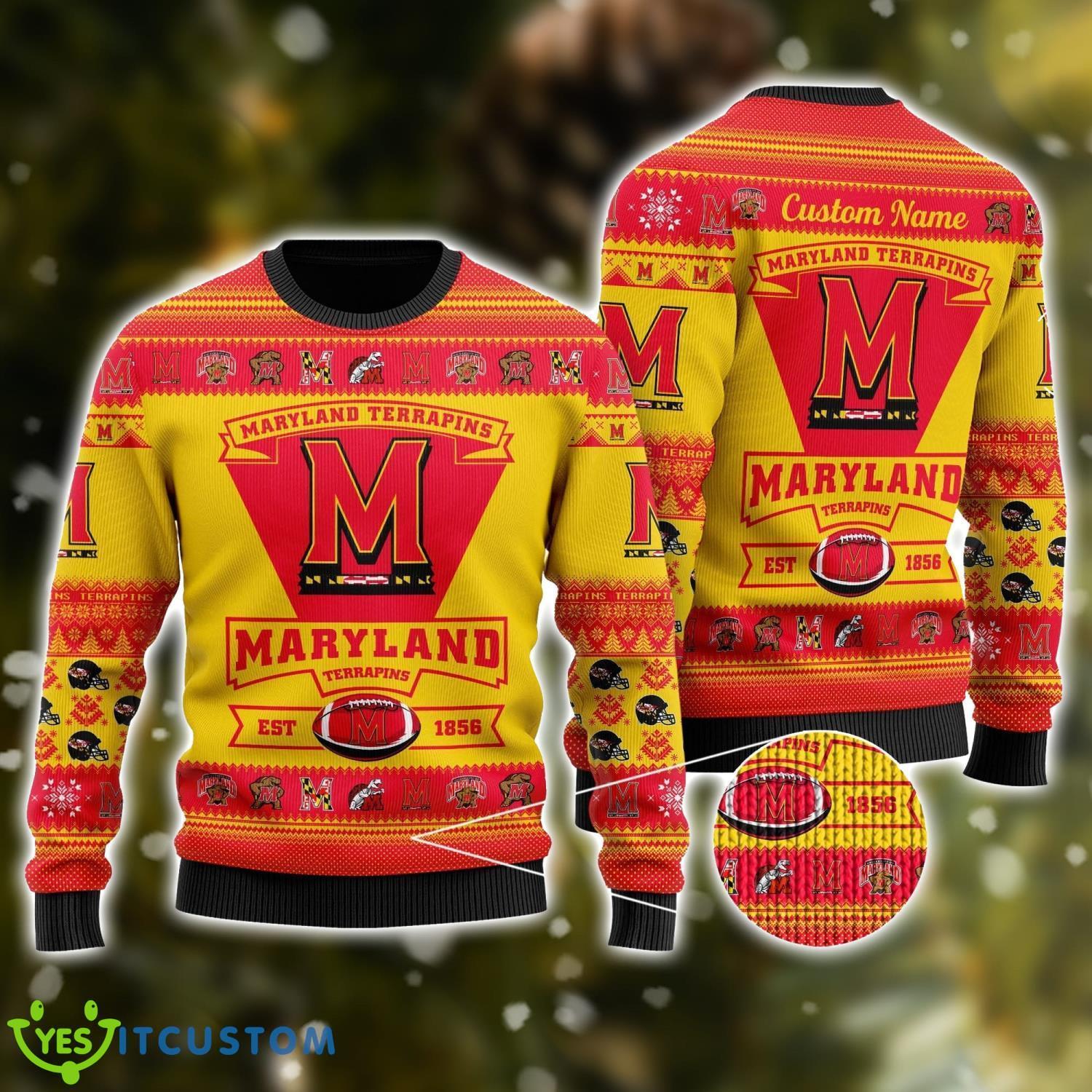 Maryland Terrapins Football Team Logo Custom Name Personalized Ugly ...