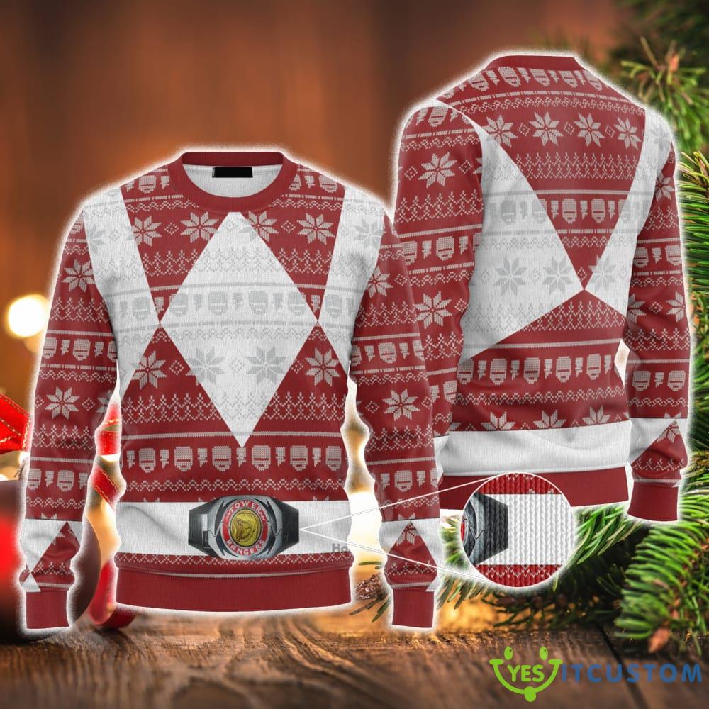 Mighty Morphin Red Power Ranger Ugly Sweater New Gift For Men And Women ...