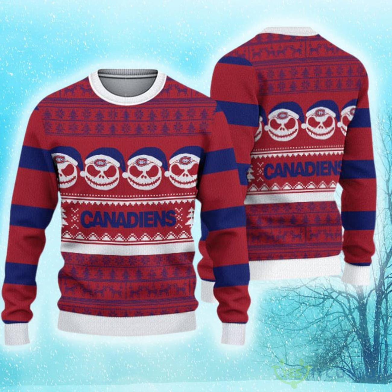 Montreal Canadiens Christmas Reindeer Pattern Limited Edition Ugly ...