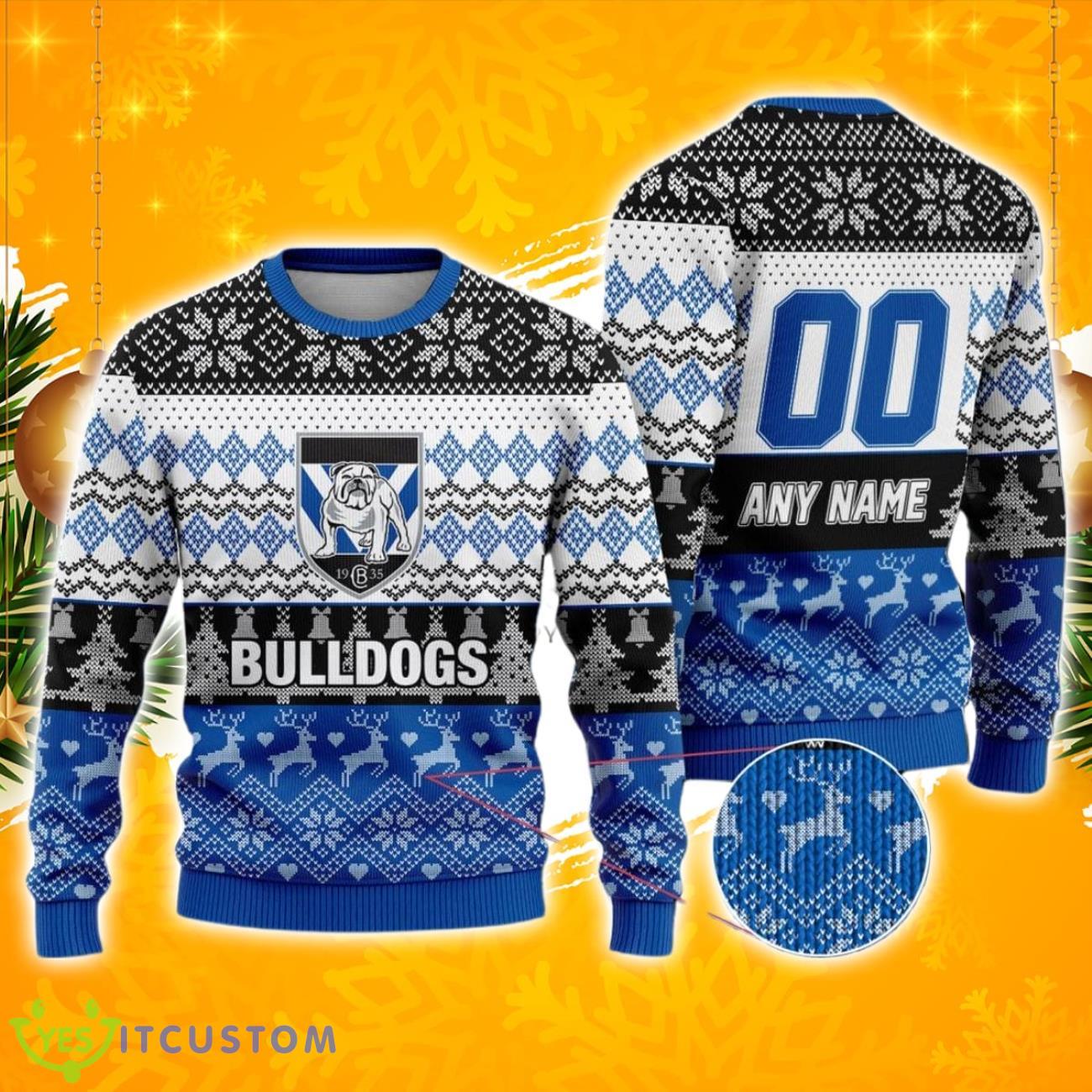NRL Canterbury-Bankstown Bulldogs Special Ugly Christmas Sweater Custom ...