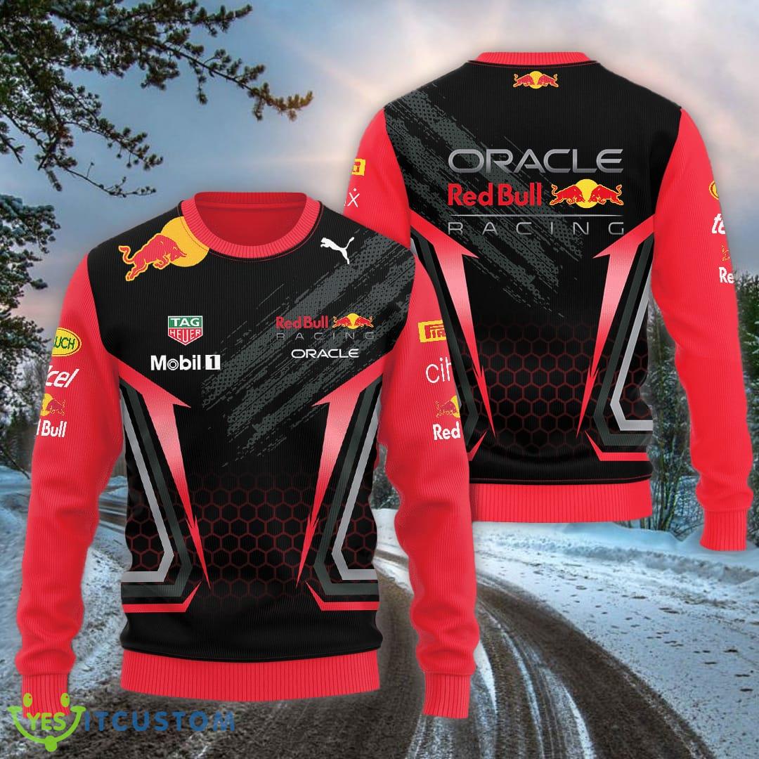 Oracle Red Bull Racing Sleigh Knitted Christmas Sweater Gift Holidays ...