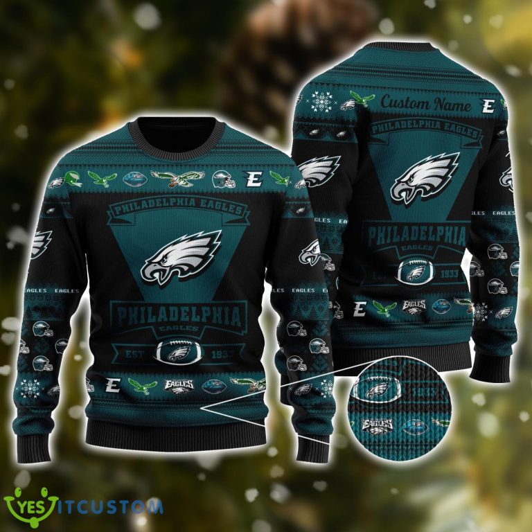 Philadelphia Eagles Football Team Logo Custom Name Personalized Ugly ...