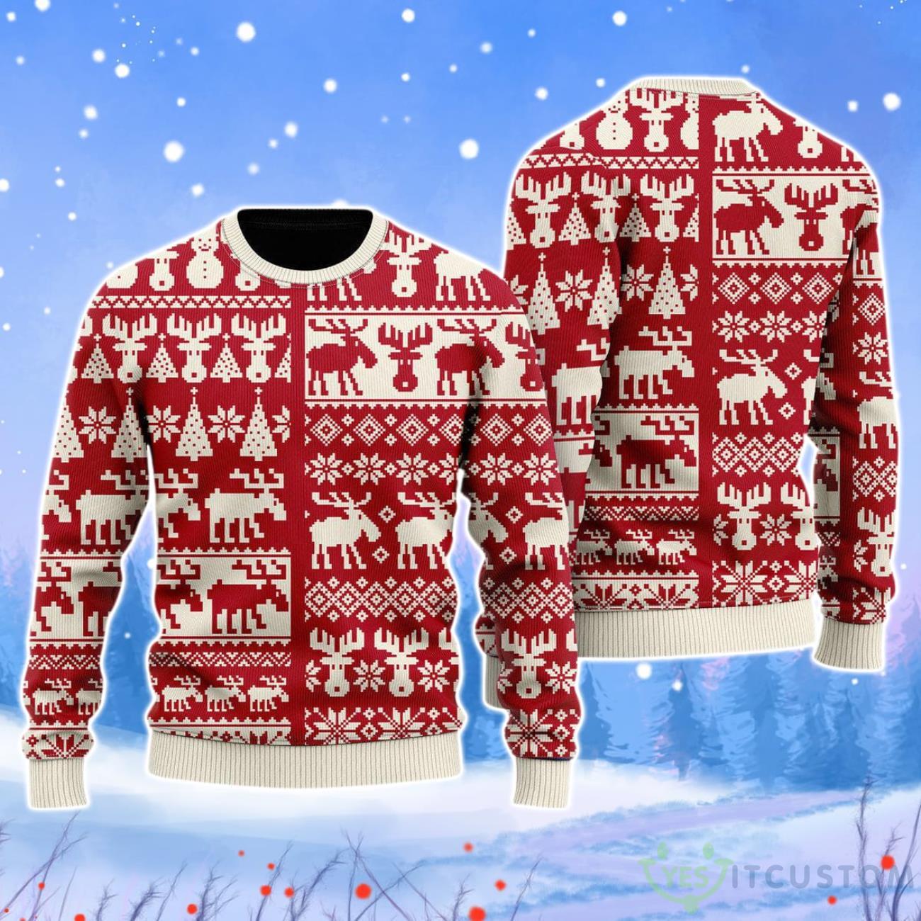 Redmas Fancy Christmas Unisex Ugly Sweater - YesItCustom