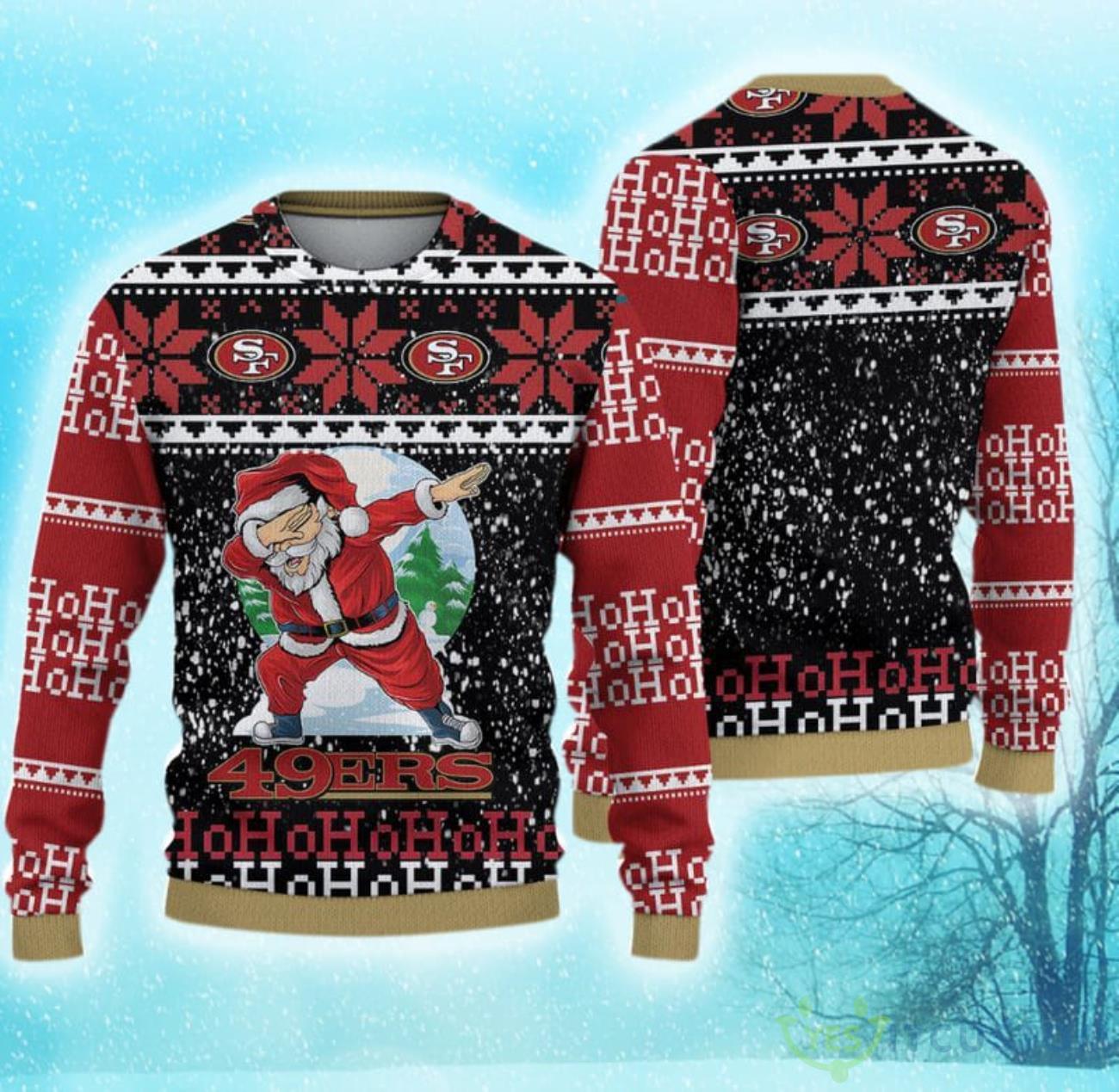 San Francisco 49ers Christmas Santa Claus Limited Edition Ugly Sweater ...