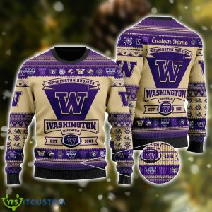 Washington Huskies Football Team Logo Custom Name Personalized Ugly ...