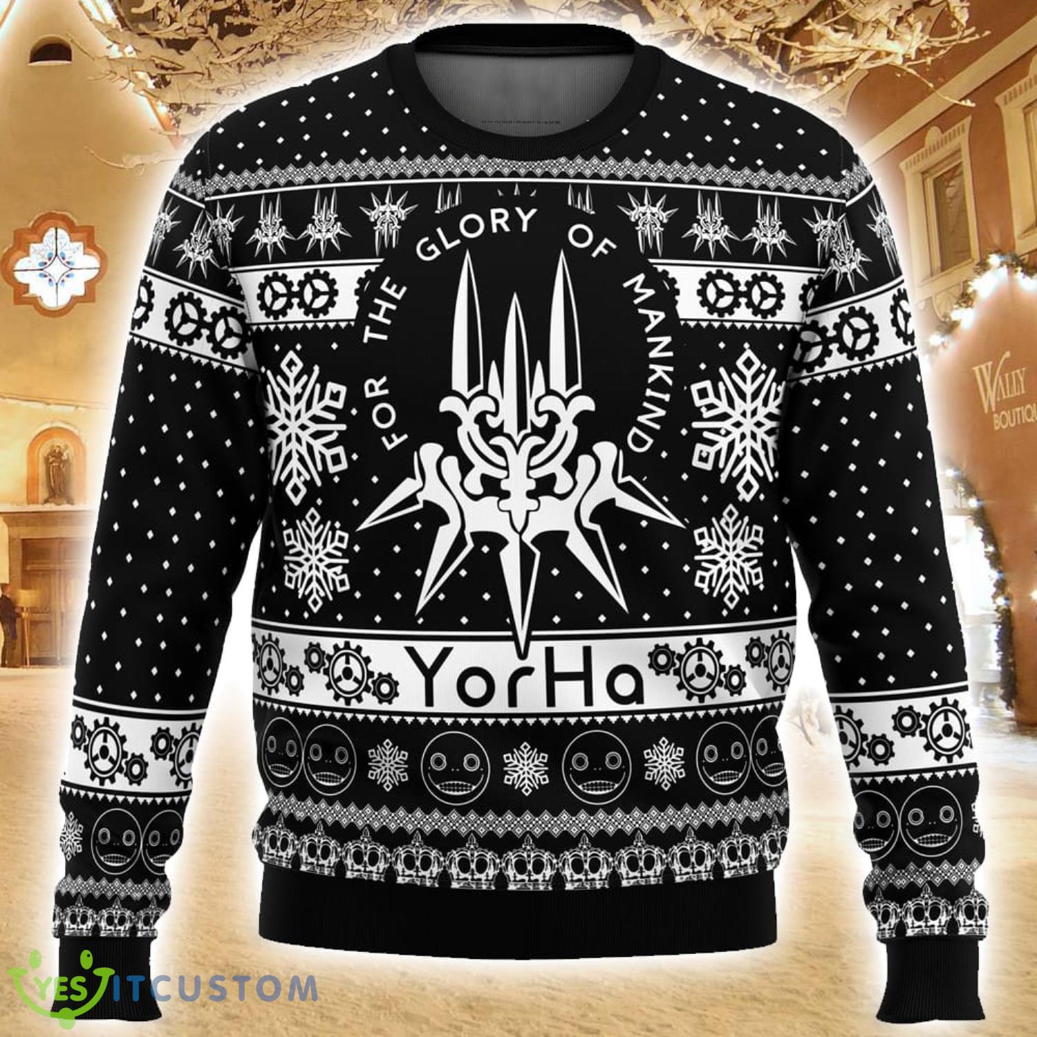 Yorha Nier Automata Cute Ugly Christmas Sweater Christmas Gift For ...