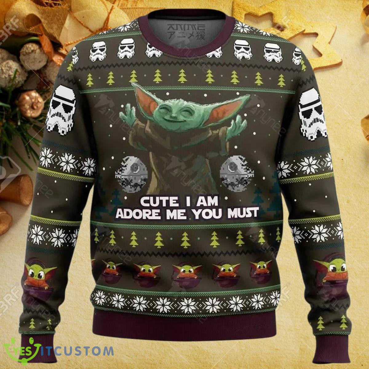Baby Yoda Cute I Am Stormtrooper Star Wars Ugly Christmas Sweater ...