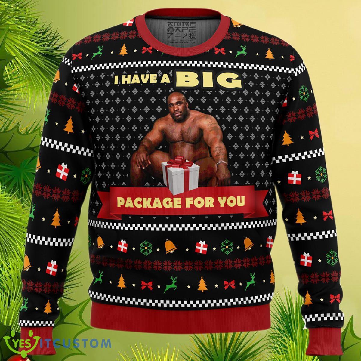 Big Package Barry Wood Meme Ugly Christmas Sweater Impressive Gift For ...