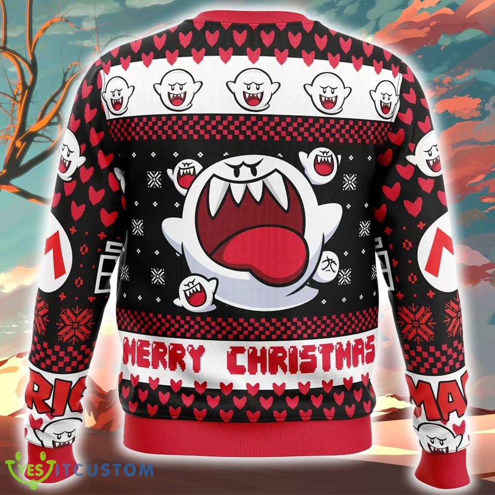 Boo Super Mario Bros Ugly Christmas Sweater Ideas For Fans Gift ...