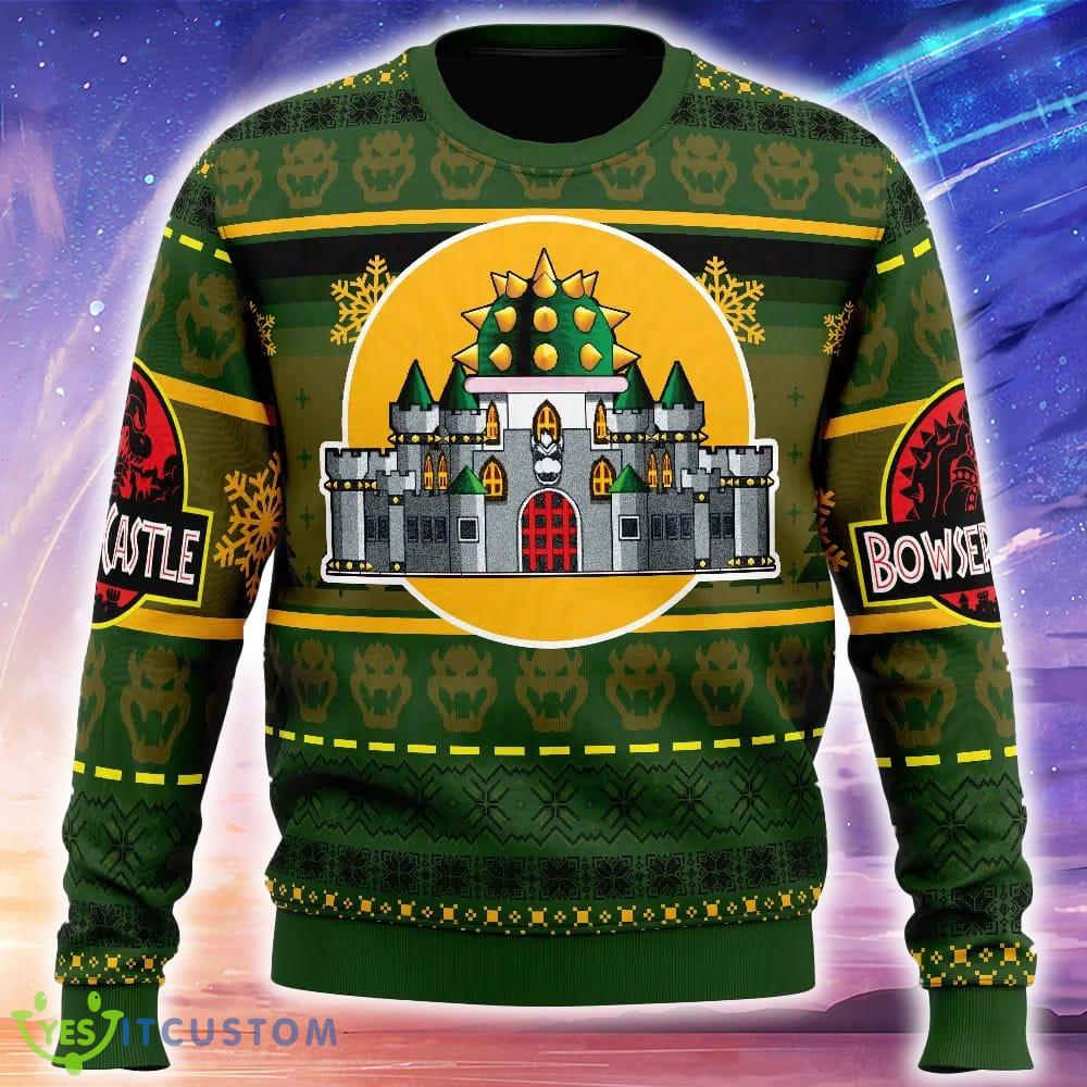Bowser Castle Super Mario Bros Ugly Xmas 3D Sweater Gift Holidays ...