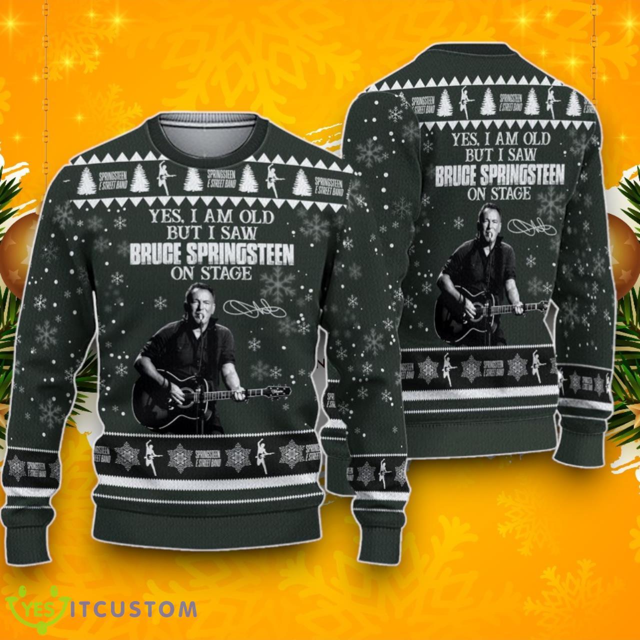 Bruce Springsteen Ugly Sweater Christmas - YesItCustom