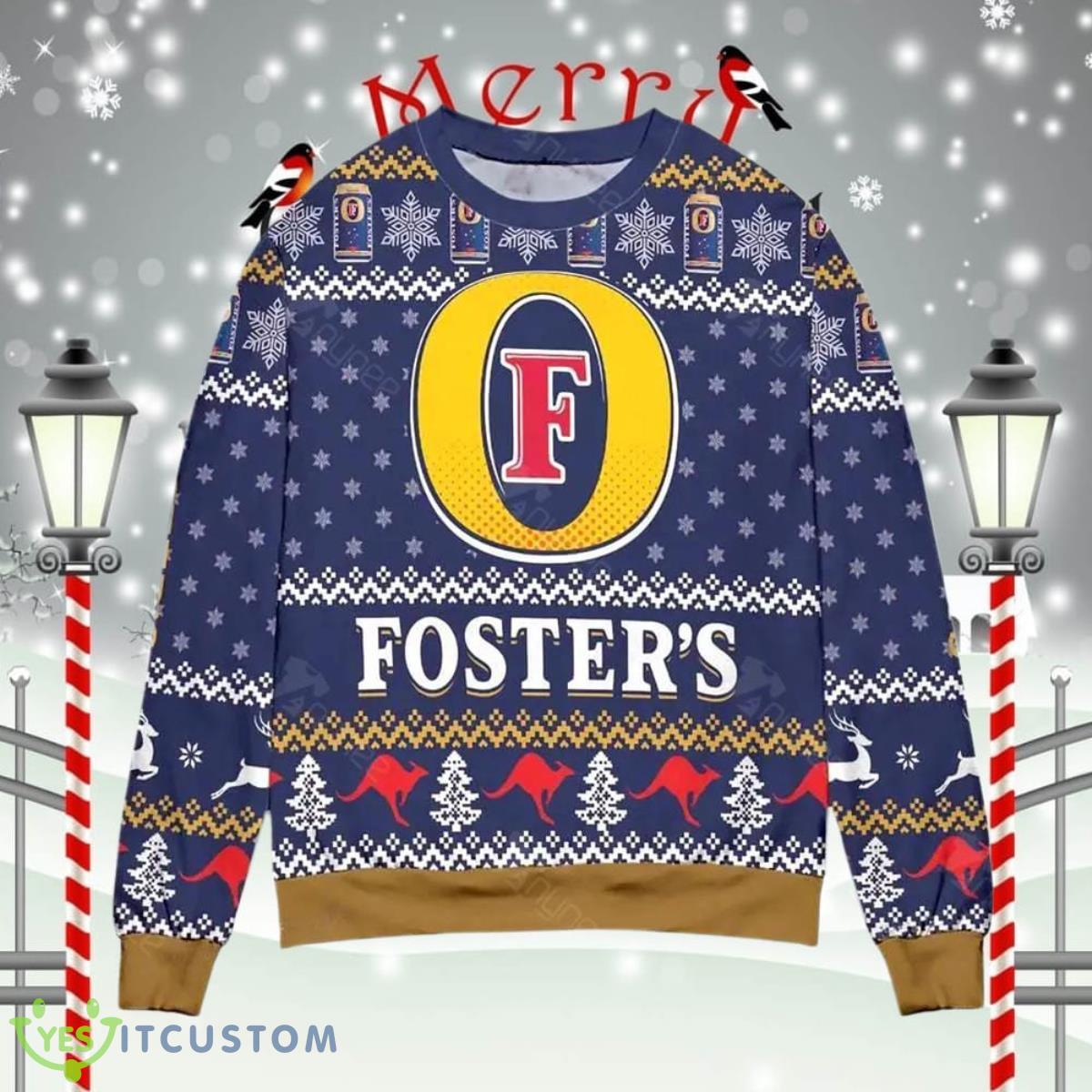 Foster Is Beer Logo Snowflake Ugly Christmas Sweater Unique Gift For ...