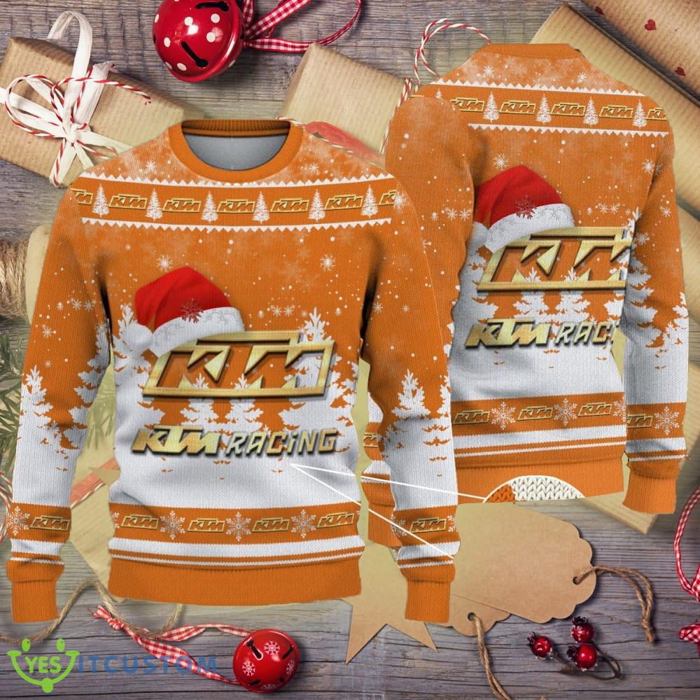 Golden KTM Racing Logo Santa Hat Car Truck And Motorcycle Ugly ...