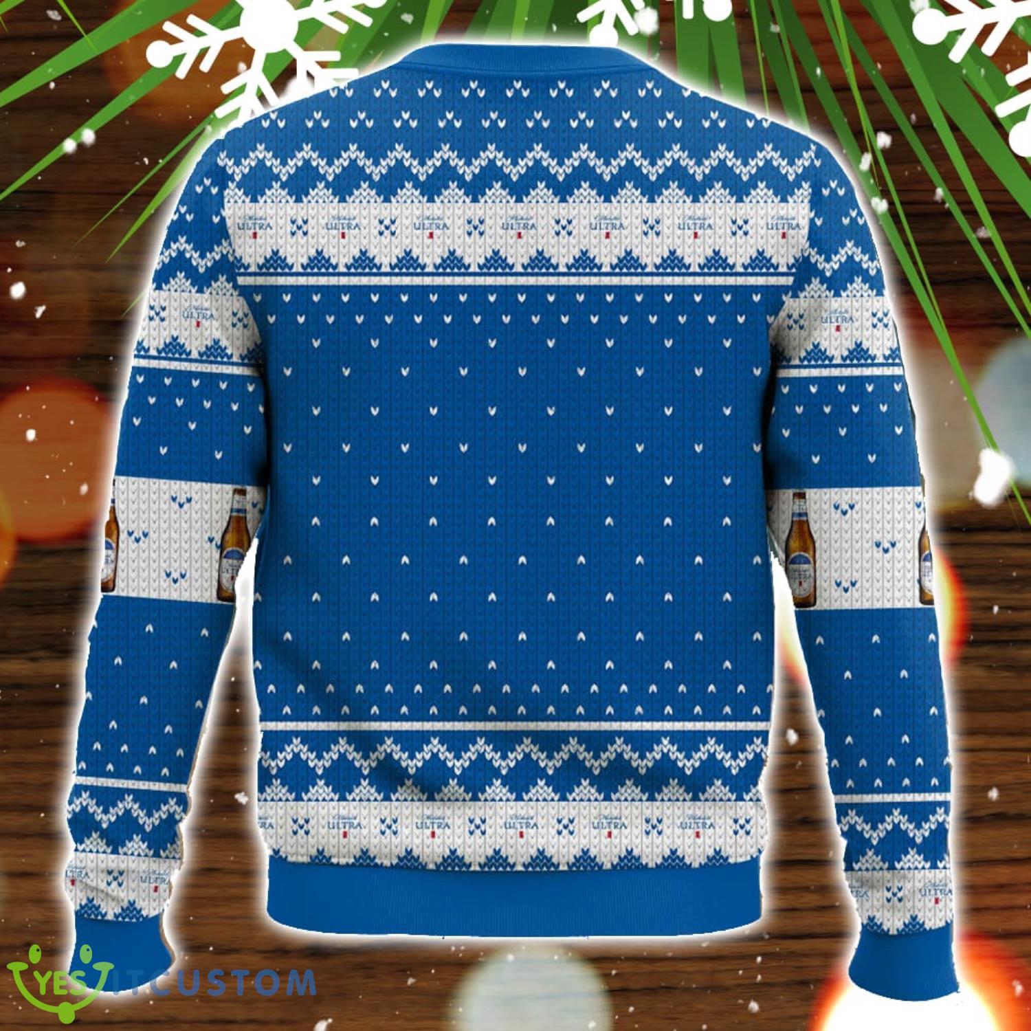 Grinch Michelob Ultra Makes Me Happy Ugly Christmas Sweater Unique ...