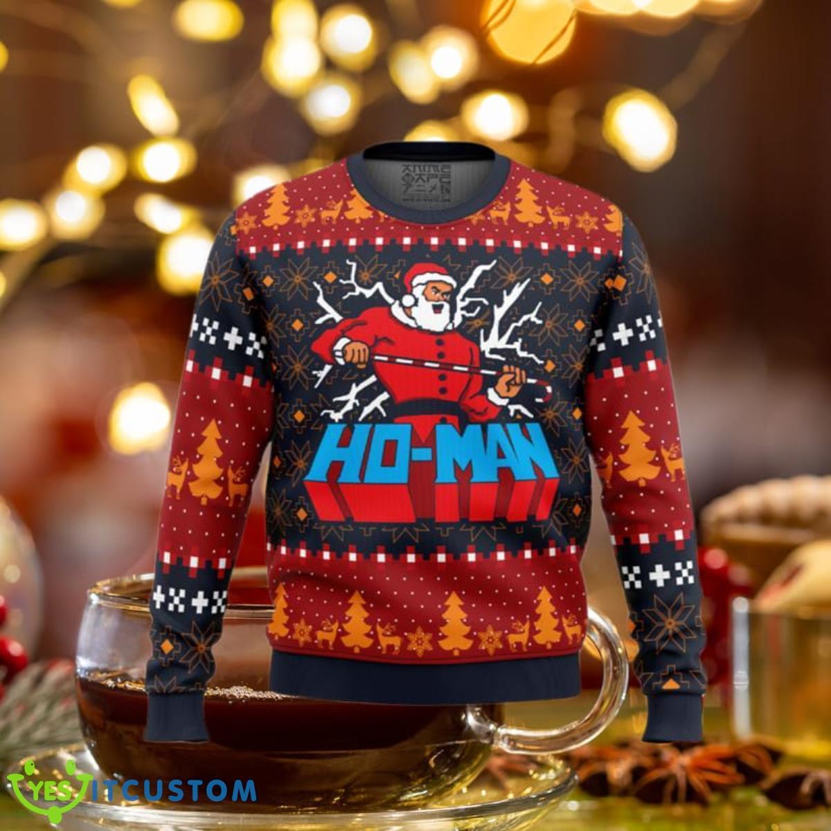 Ho-Man Santa Claus Ugly Christmas Sweaters Special Gift - YesItCustom