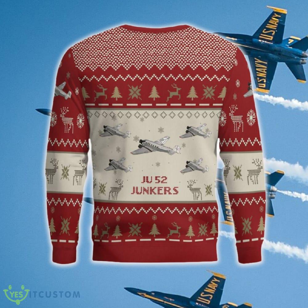 Junkers Ju 52 Aircraft Red Ugly Christmas Sweater New Gift Holidays ...