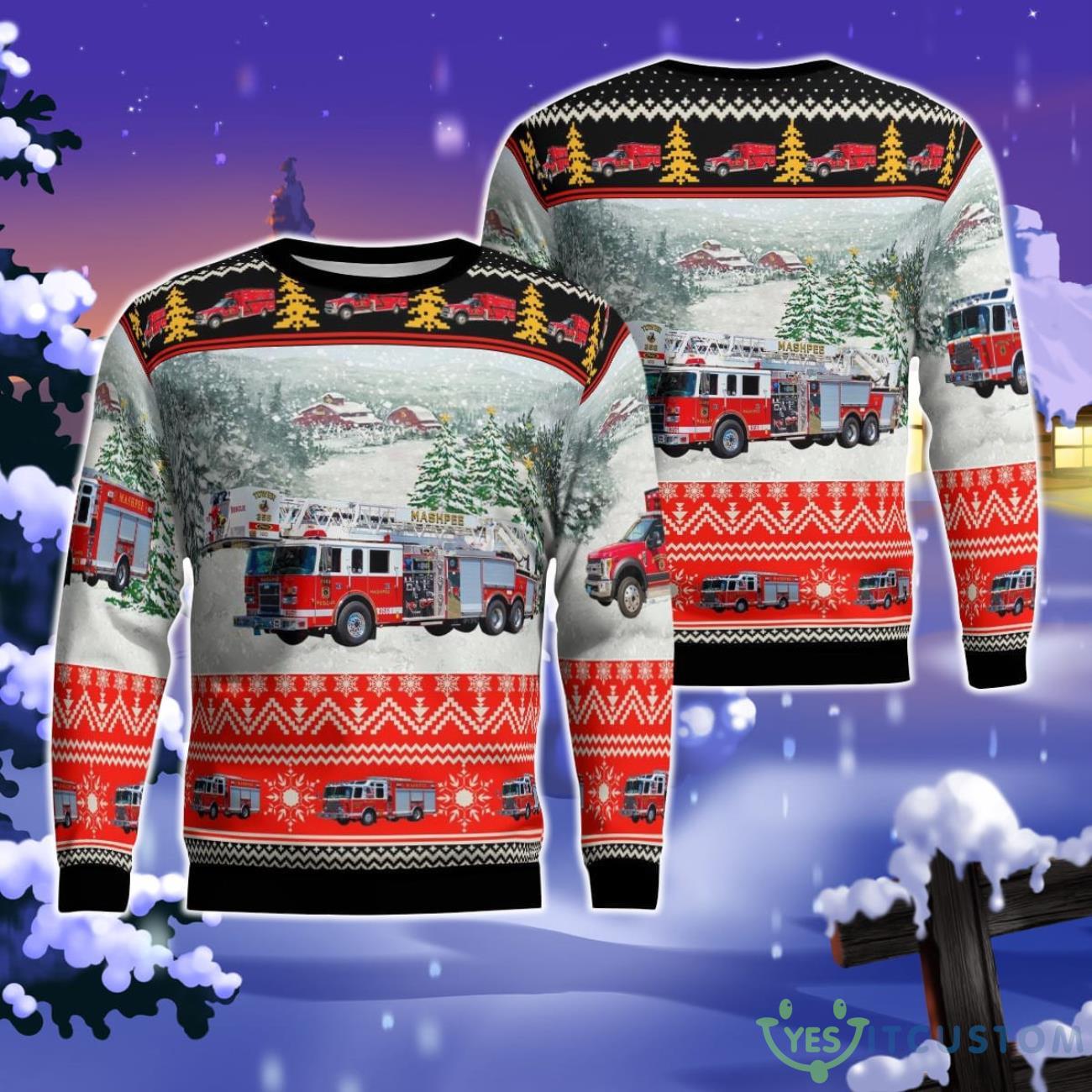 Mashpee, Massachusetts, Mashpee Fire Department Christmas Ugly Sweater ...