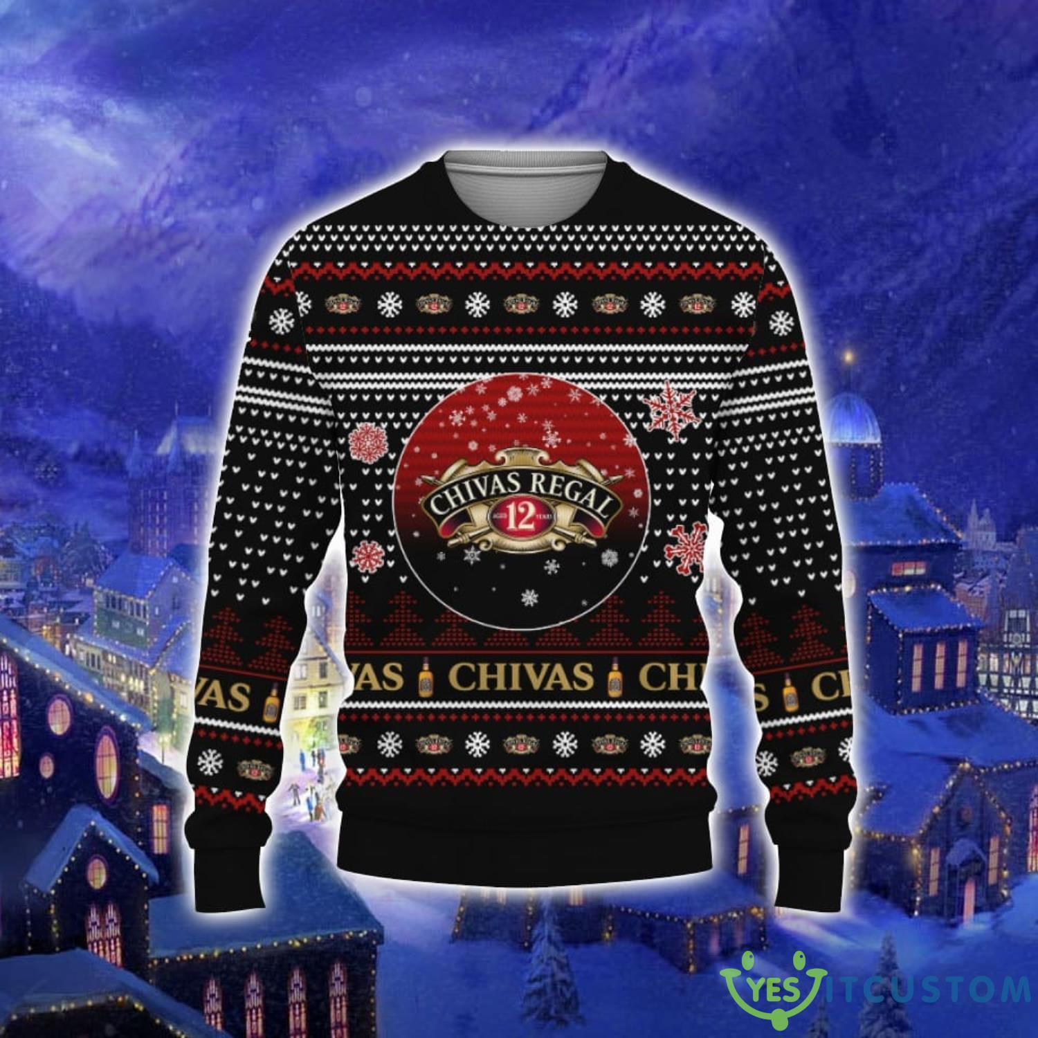 Merry Christmas American Chivas Regal Whiskey3D Sweater Men And Women ...