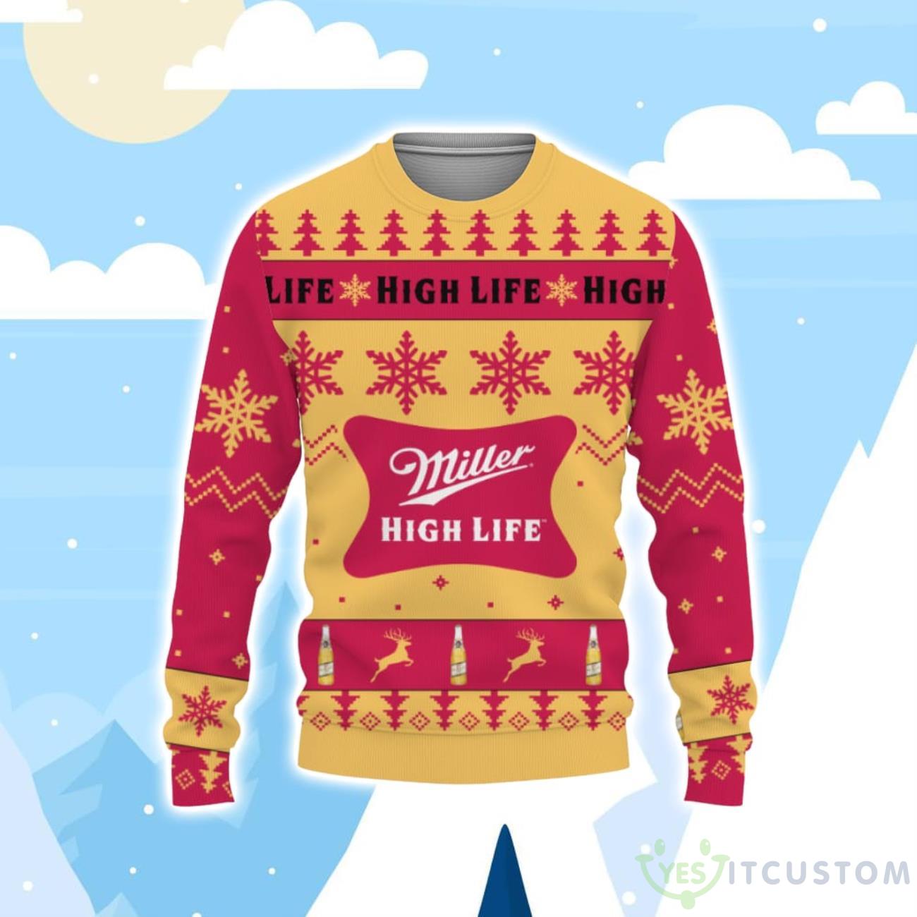 Miller High Life Beers Merry Christmas Unisex Gift Fan Christmas ...