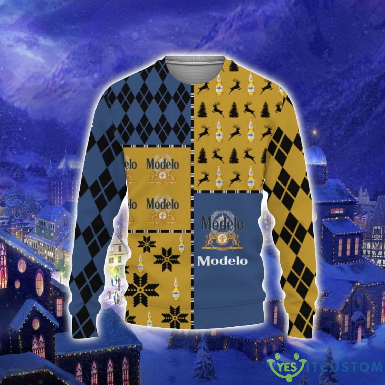 Modelo Beers Merry Christmas Whiskey And Beers 3D Ugly Christmas ...
