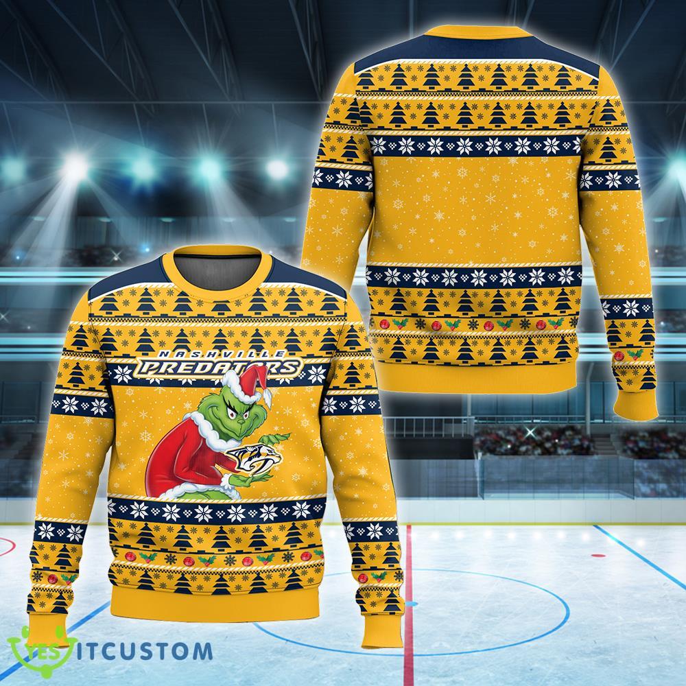 NHL Nashville Predators Grinch Logo New Ugly Xmas 3D Sweater Gift For ...