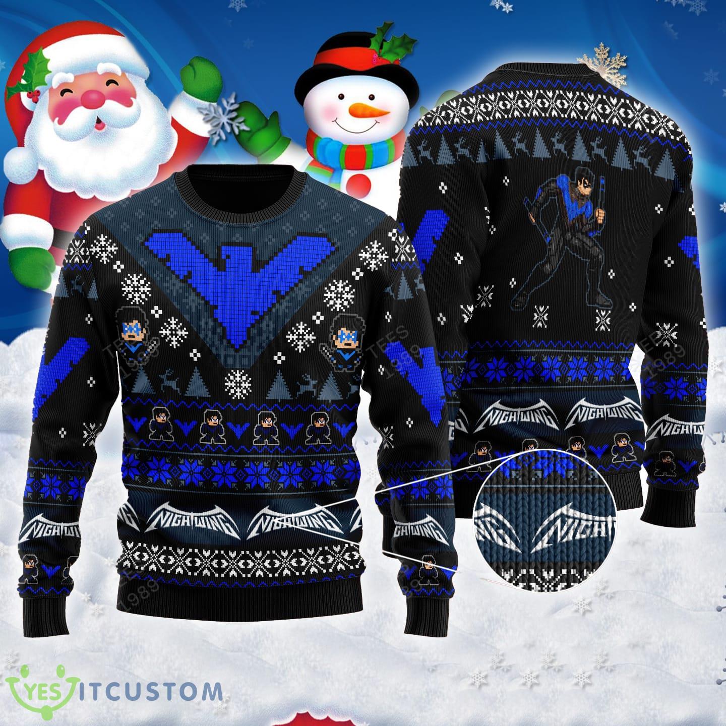 Nightwing Ugly Sweater Christmas For Men And Women - YesItCustom
