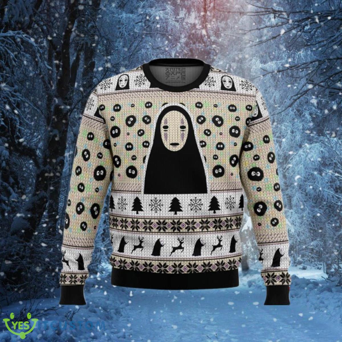 No Face and Soot Sprites Spirited Away Studio Ghibli Ugly Christmas ...