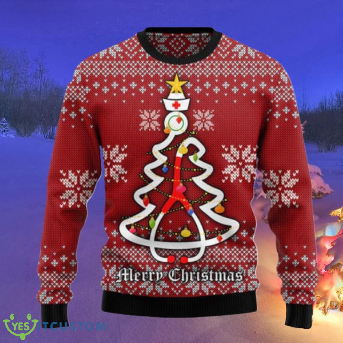 Nurse Ugly Christmas Sweaters Style Gift For Men And Women - YesItCustom