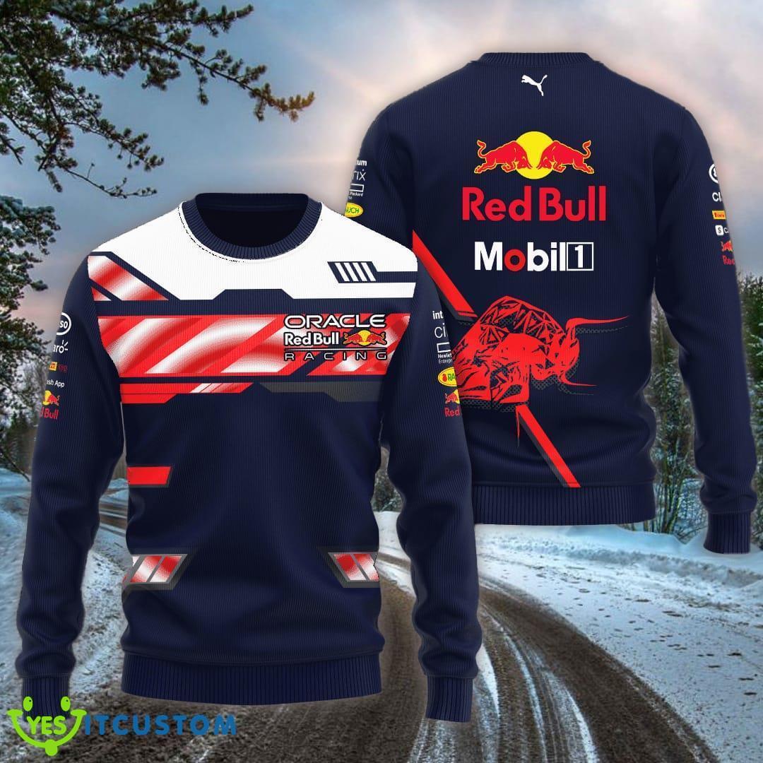 Oracle Red Bull Racing Traditional Knitted Christmas 3D Sweater For Men ...