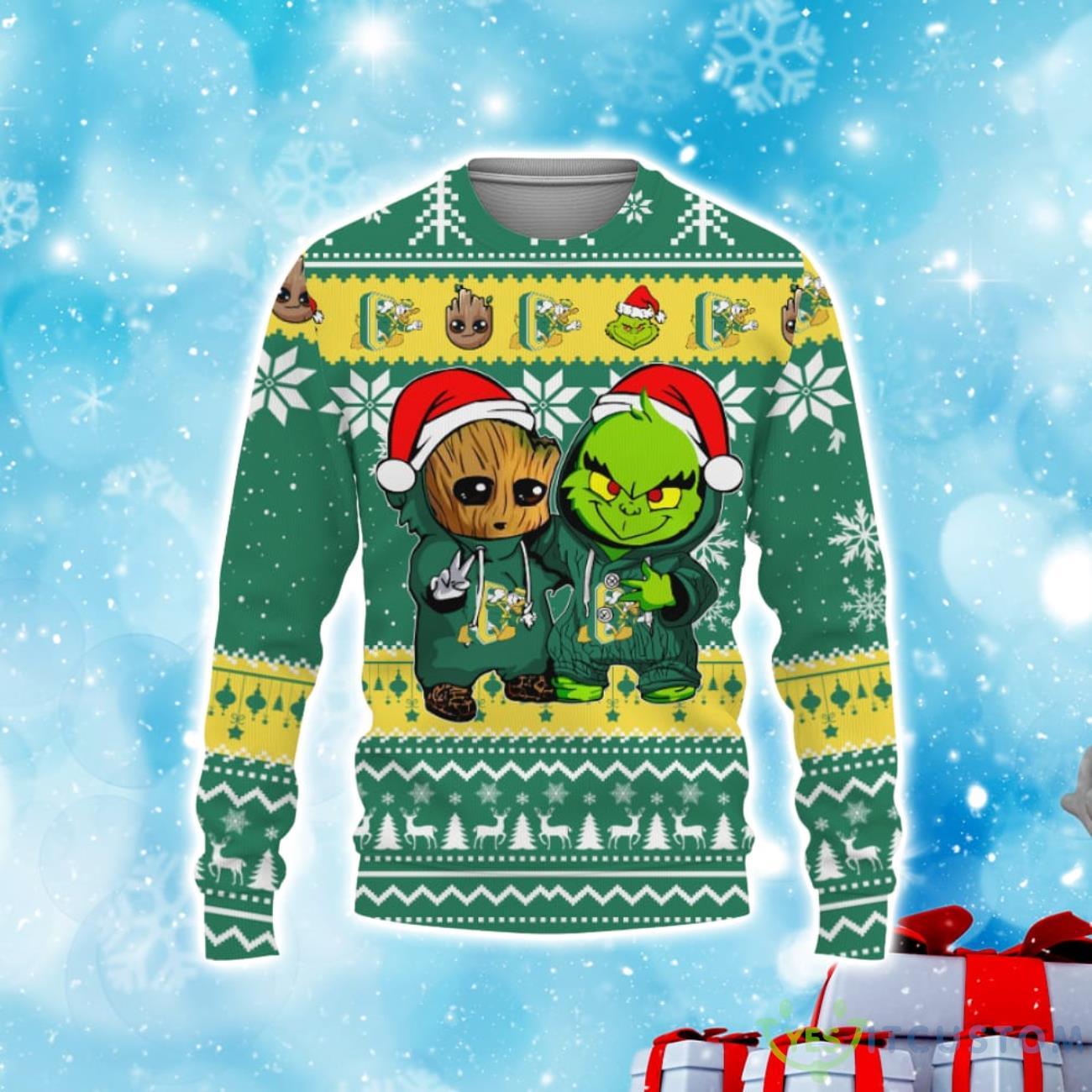 Oregon Ducks Baby Groot And Grinch Best Friends Football American Ugly ...