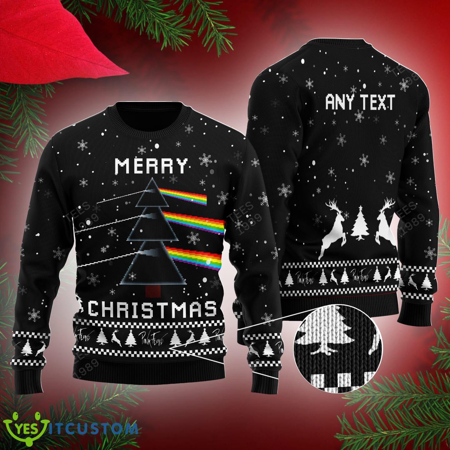 Personalized P.F Official Dark Side of The Moon Ugly Christmas Sweater ...