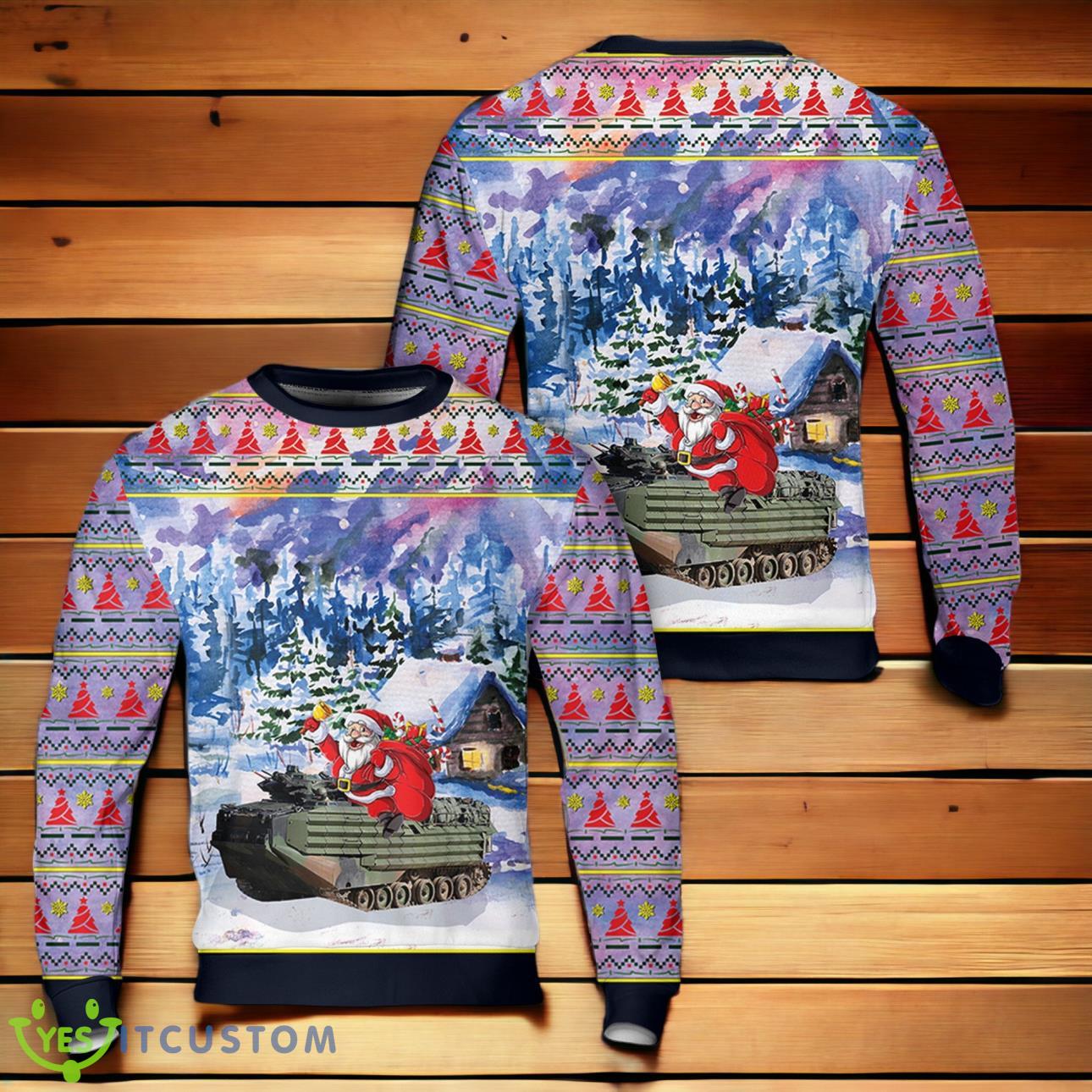 Santa Claus U.S. Marine Corps Assault Amphibious Vehicle AAV Christmas ...
