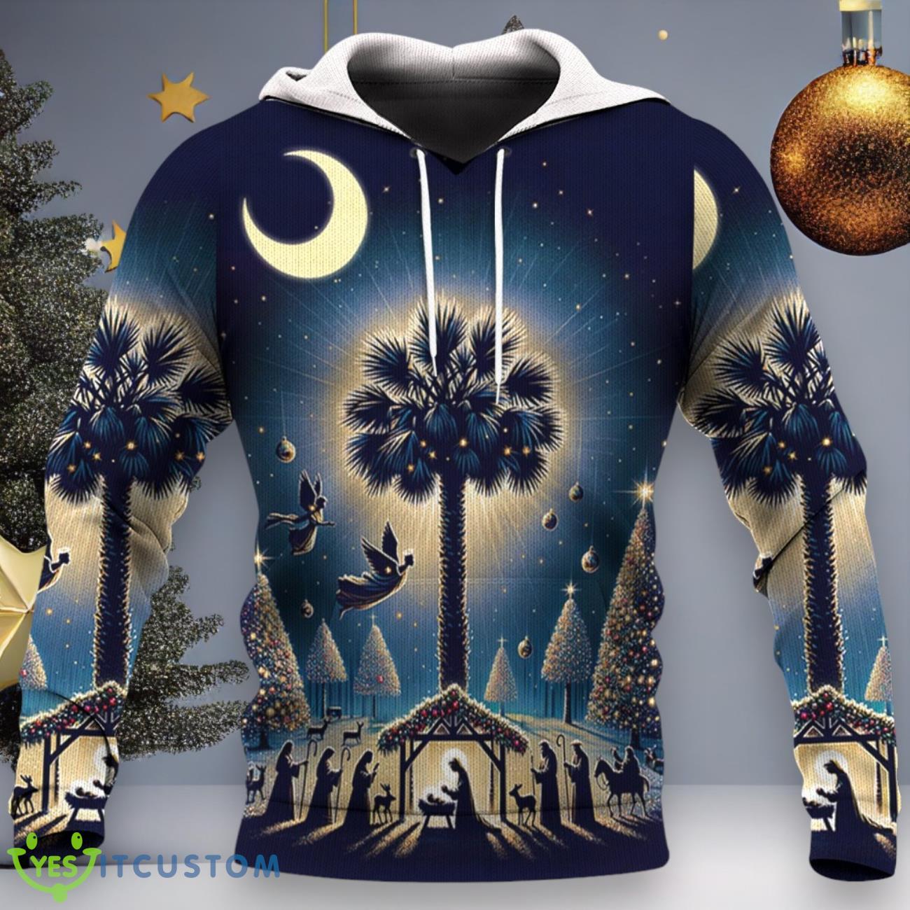 South Carolina Nativity Of Jesus Christmas Hoodie Best Christian ...
