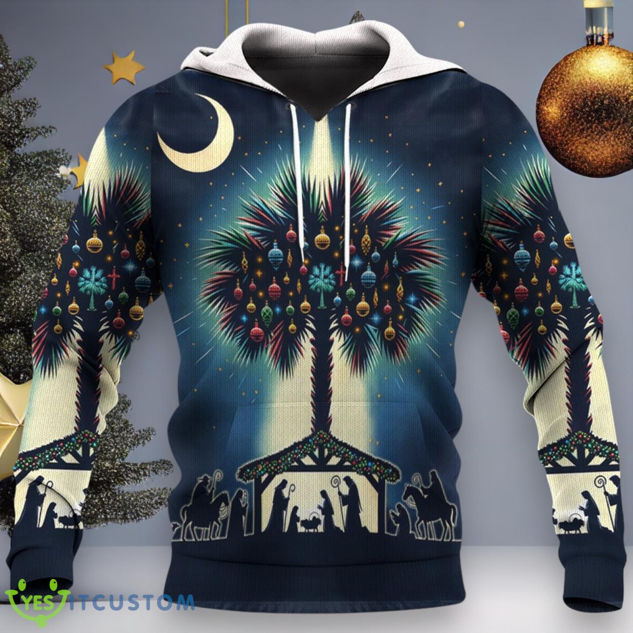 South Carolina Nativity Of Jesus Christmas Hoodie Faith Christian Xmas ...
