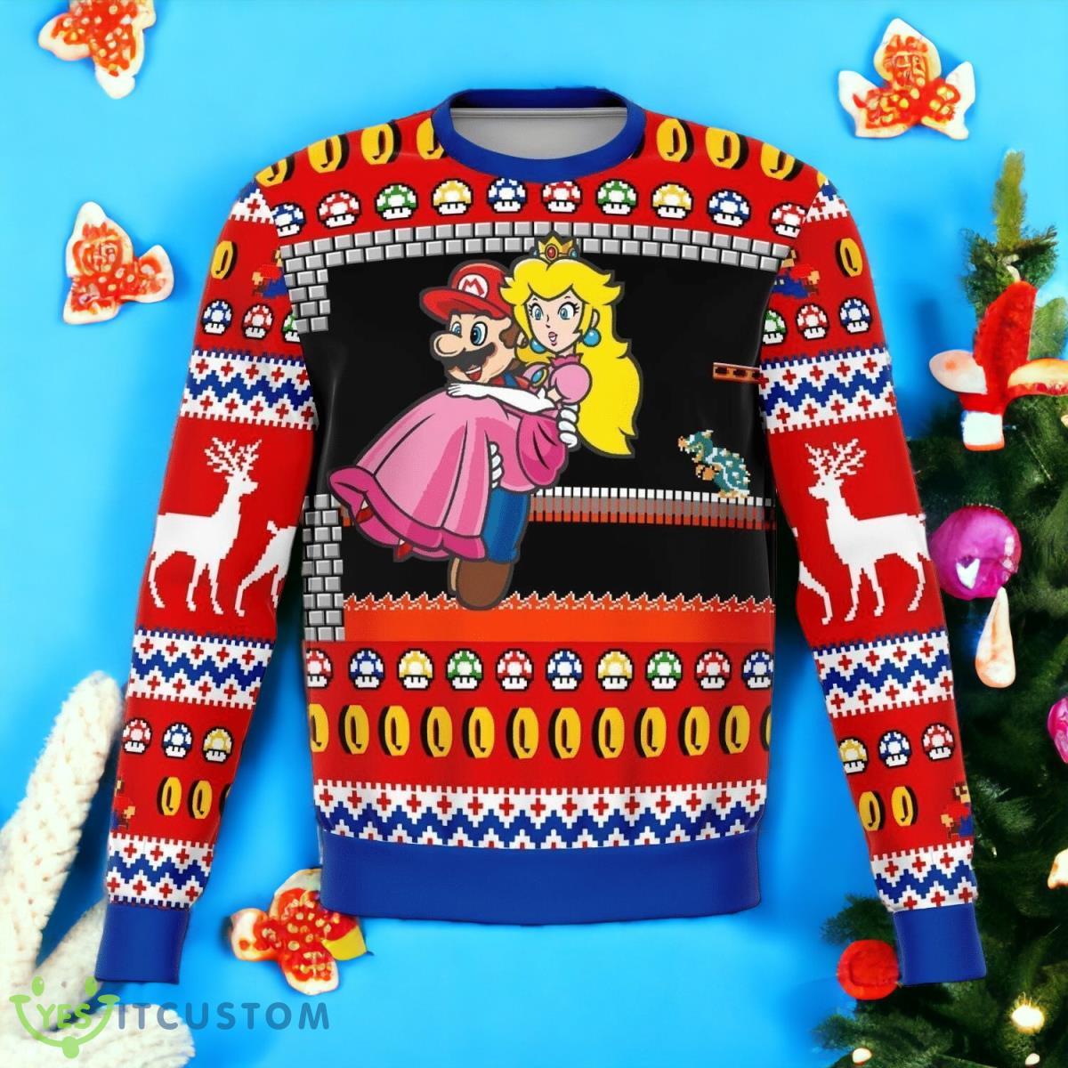 Super Mario Nintendo 6 Christmas Ugly Sweater - YesItCustom