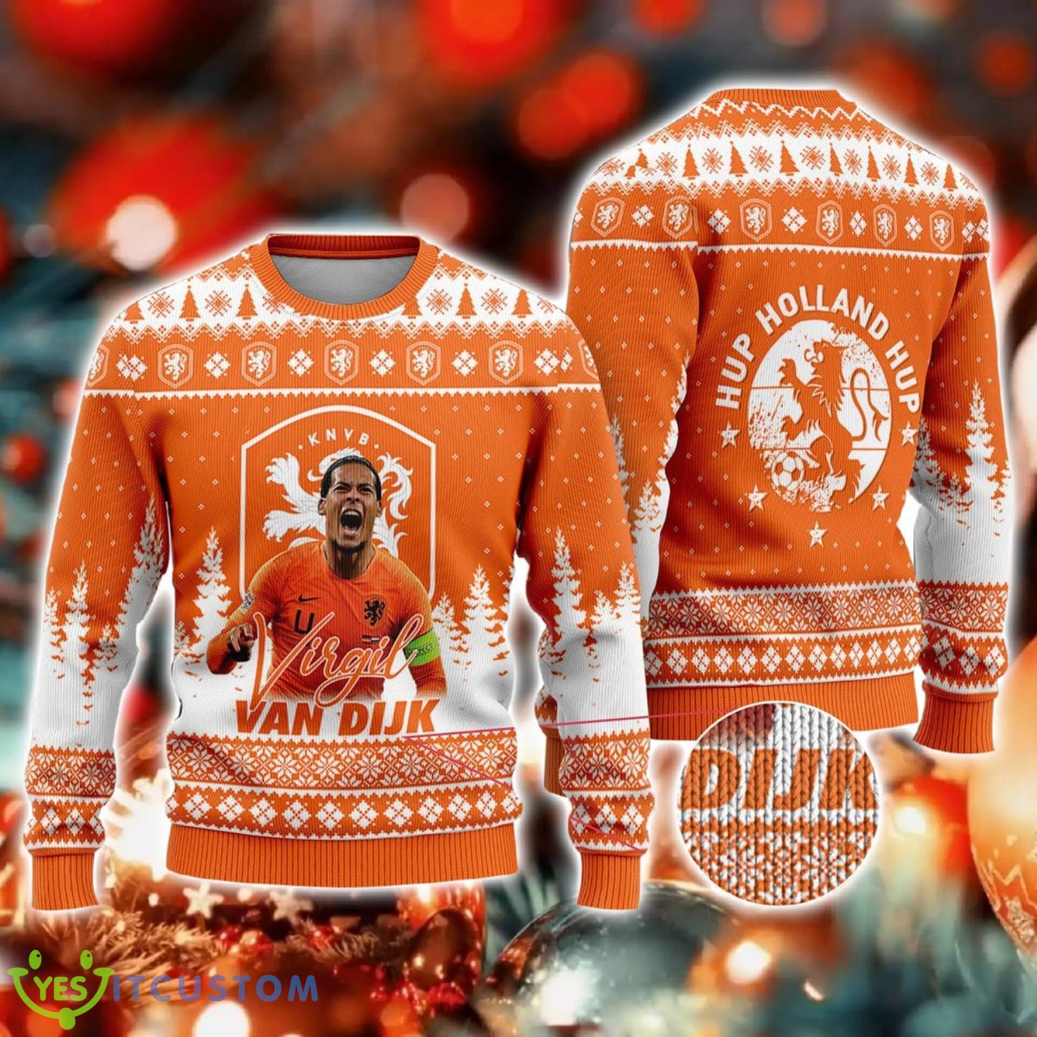Virgil Van Dijk Holland FIFA World Cup Qatar 2022 Ugly Christmas ...