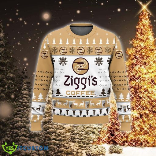 Ziggi’s Coffee Logo New Ugly Christmas 3D Sweater For Men And Women ...