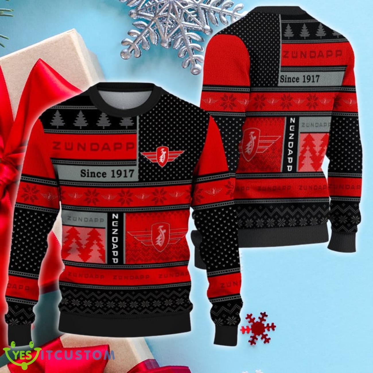 Zundapp 3D Ugly Christmas Sweater New Style For Men Women - YesItCustom
