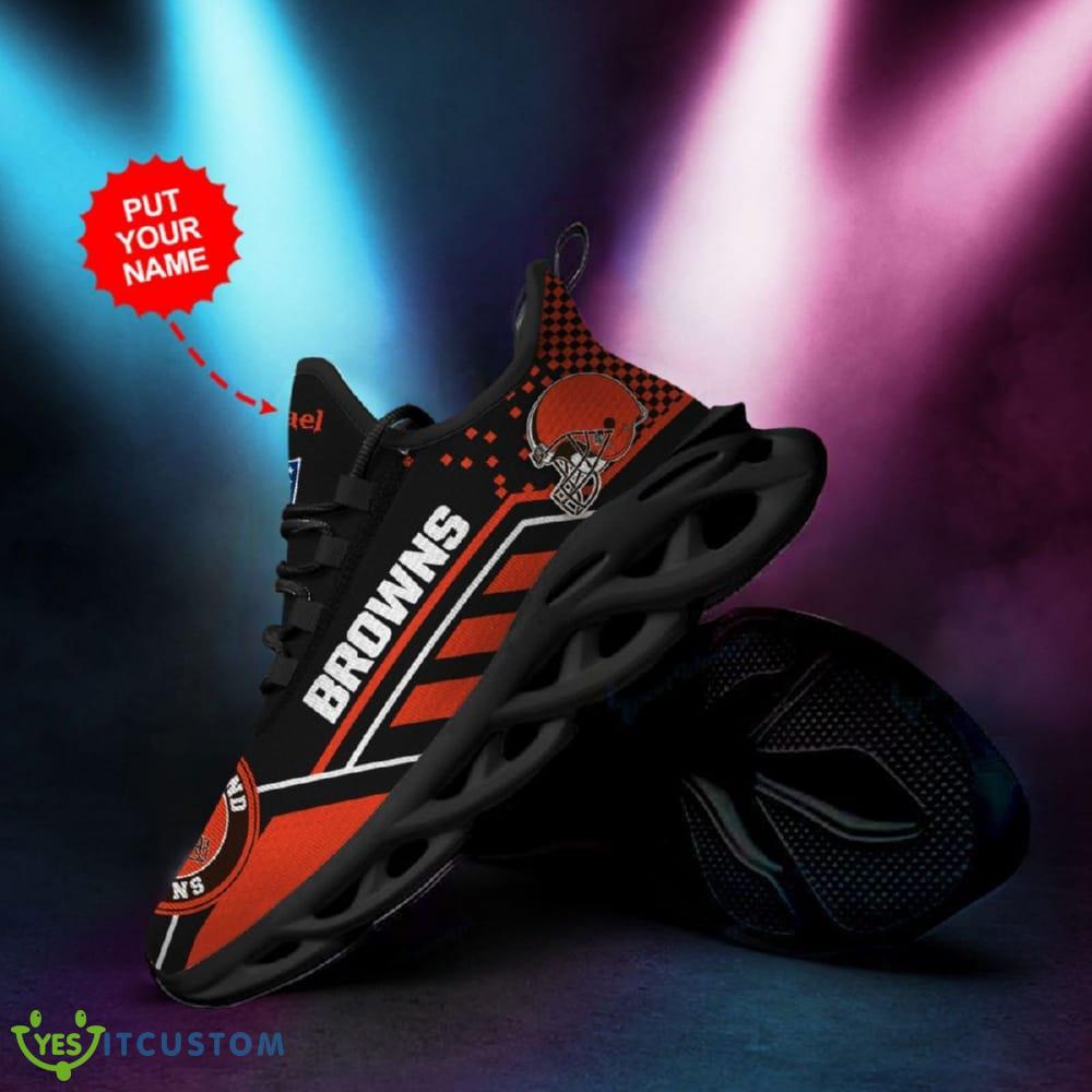Cleveland Browns Custom Name Max Soul Sneaker Shoes For Fan - YesItCustom