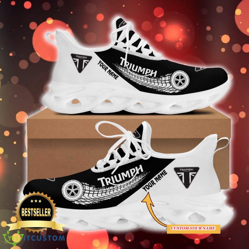 Custom Name Triumph Motorcycles Car Shoes Ideas Running Sneakers Logo ...