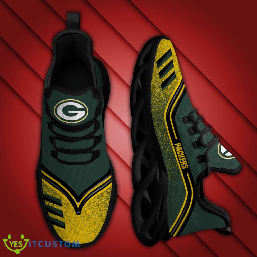 Green Bay Packers Logo Border Pattern Custom Name 3D Spors Shoes New ...