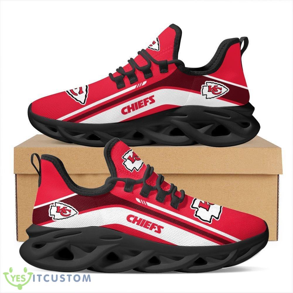 Kansas City Chiefs Logo Pattern 3D Spors Shoes New For Fans Gift Chunky ...